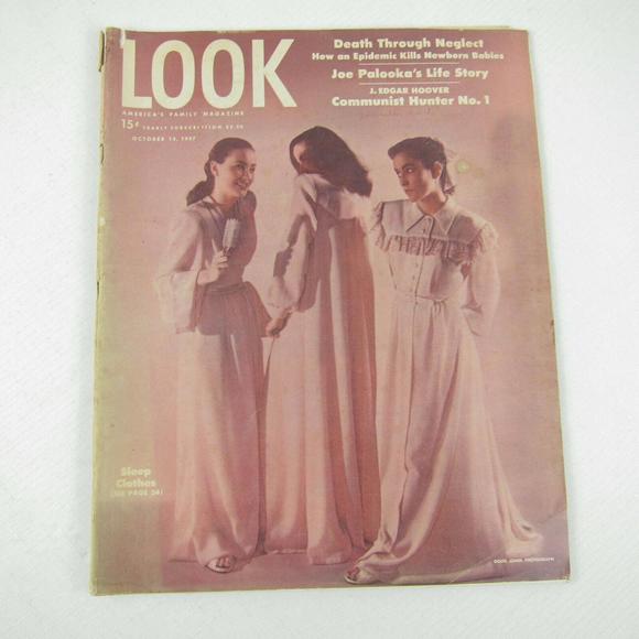 Other | Vintage Look Magazine October 1947 Joe Palooka J Edgar Hoover ...